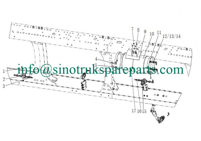 sinotruk spare parts Assistant Air Supply WG9000361104 -sinotruk parts